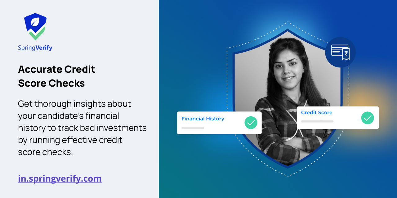 Credit Background Verification Service | SpringVerify India